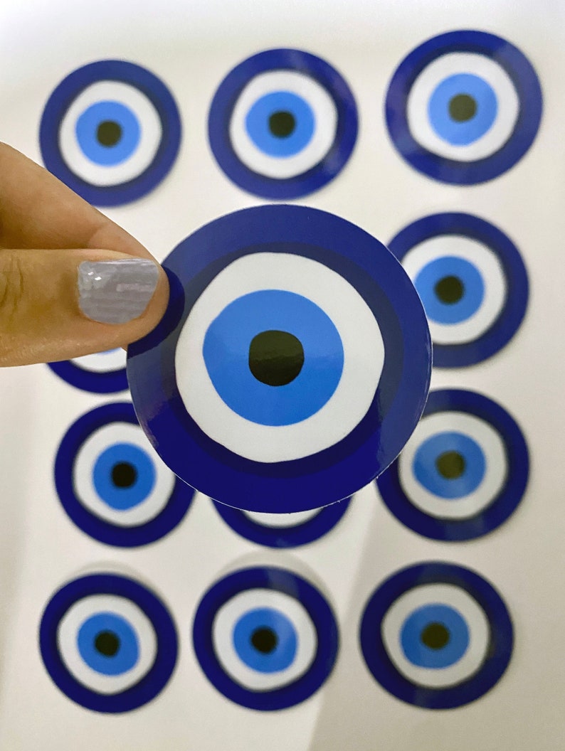 Evil Eye Protection Symbol Vinyl Sticker Waterproof - Etsy