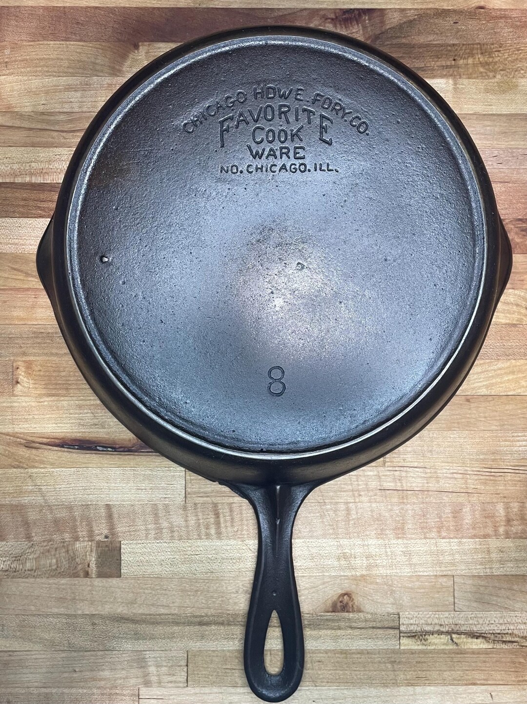 Chicago Hardware Foundry - Favorite Cook Ware Dual Logo #8 Skillet - Etsy