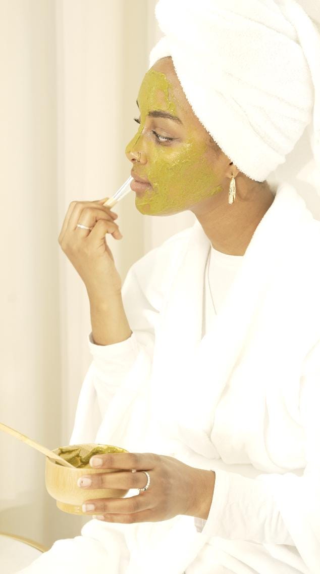 Qasil Organics Pure Qasil Mask Powder for Hair and Skin, Skincare ...