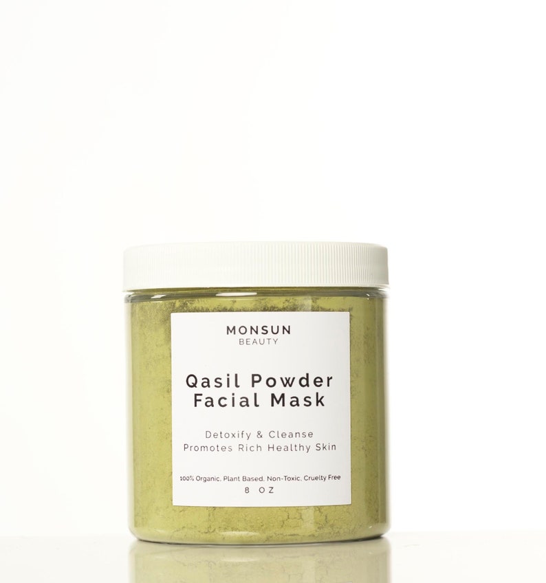 Qasil Organics Pure Qasil Mask Powder for Hair and Skin, Skincare ...