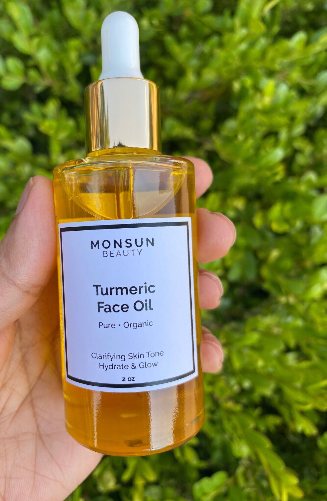 Natural Skincare, Turmeric Face Oil – Organic Jojoba, Rosehip & Vitamin ...