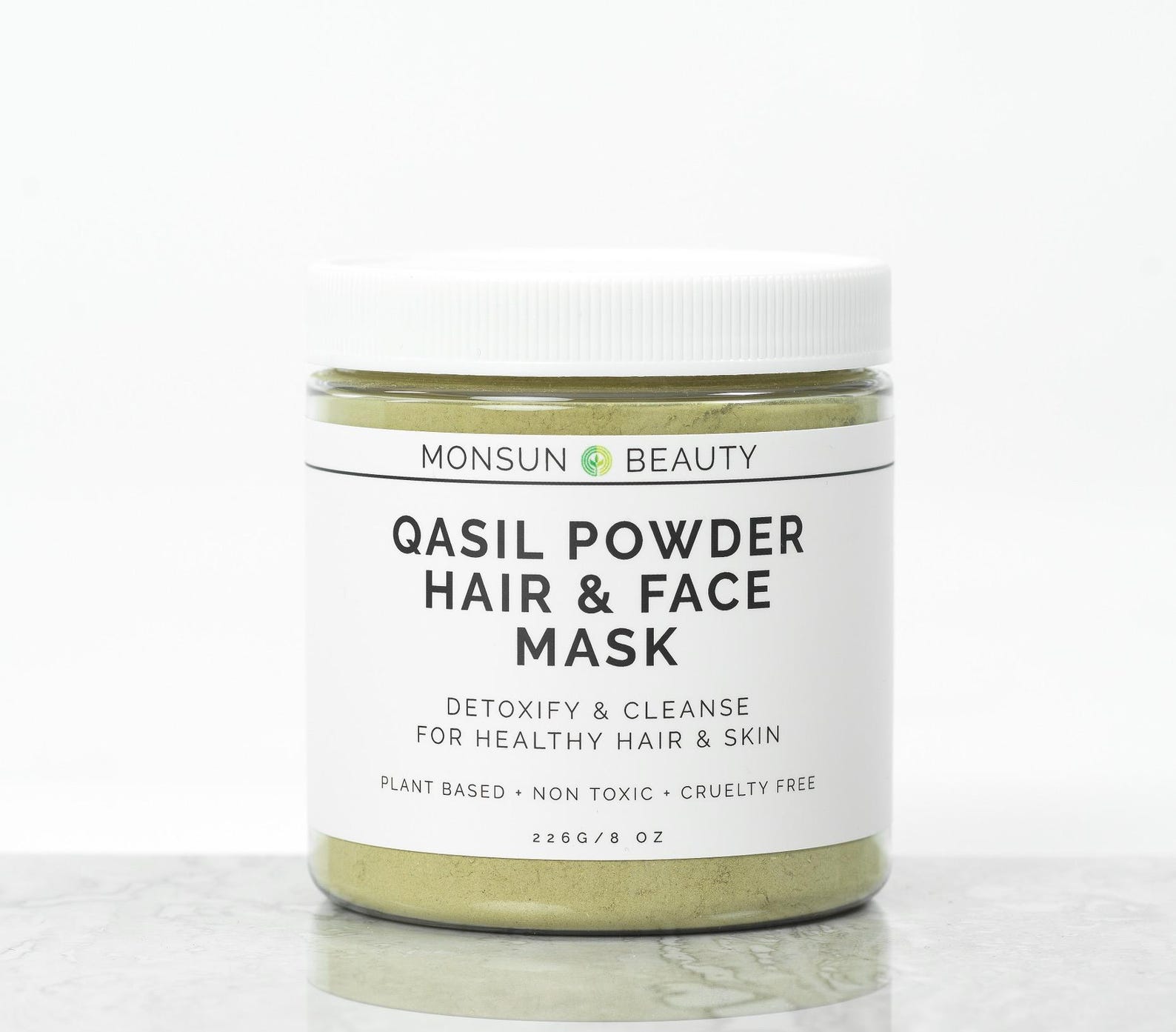 Qasil Organics Pure Qasil Mask Powder for Hair and Skin, Skincare ...