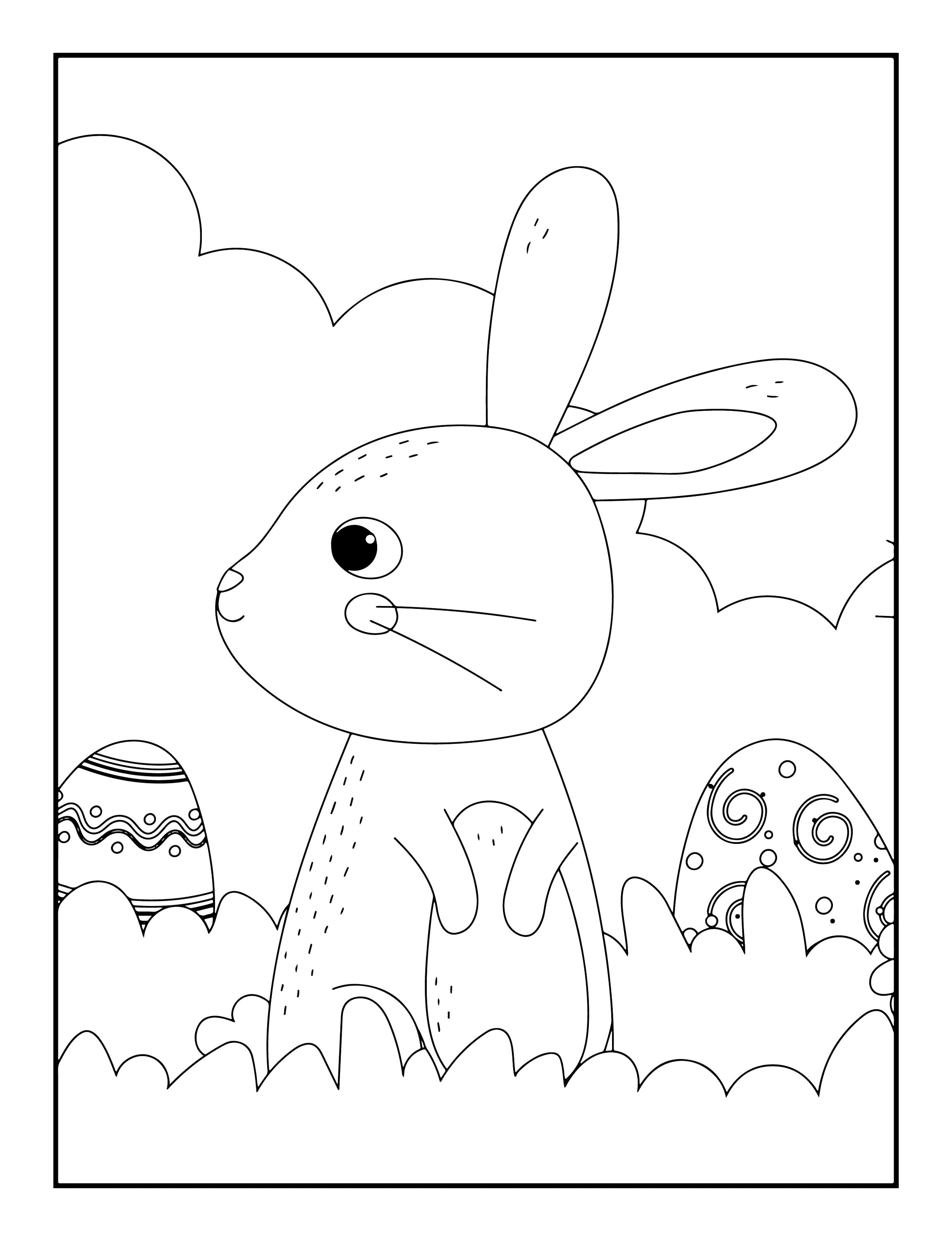 Easter Colouring Pages for Kids - Etsy