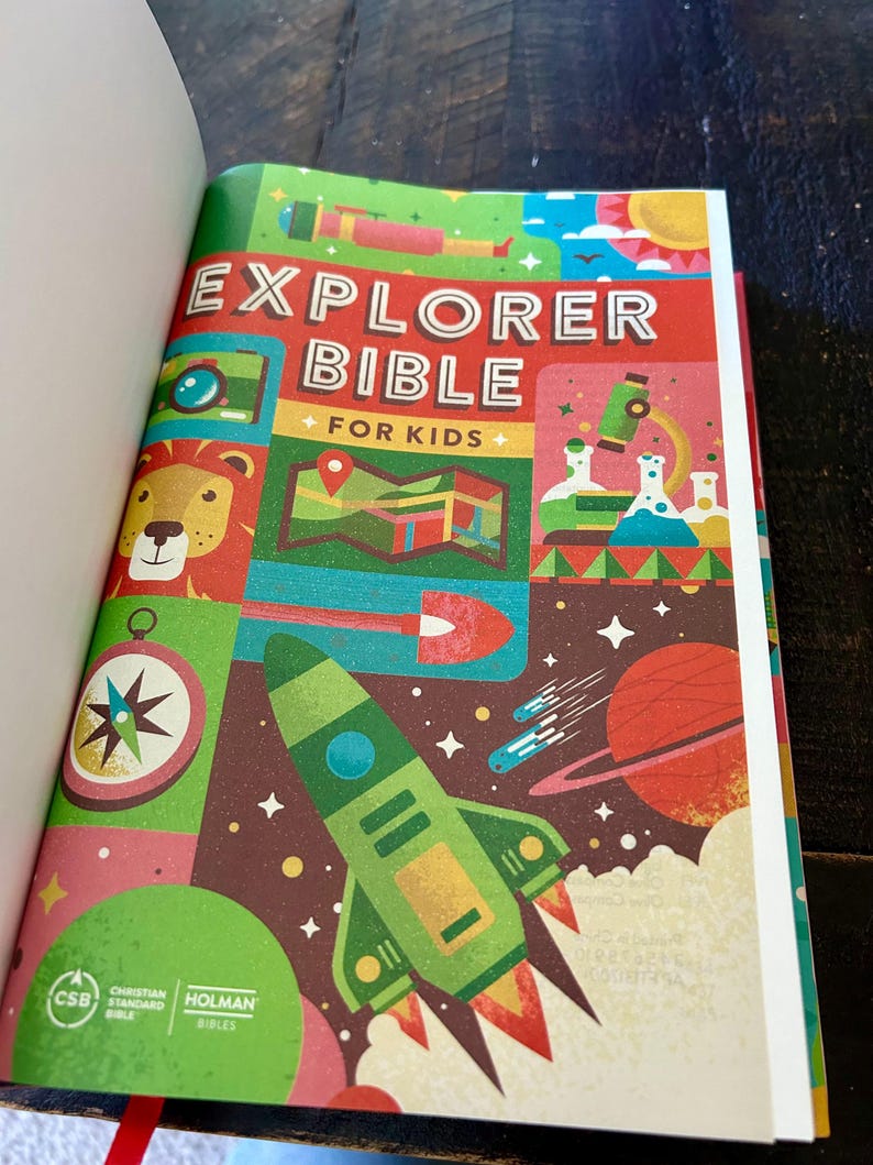 Kids CSB Explorer Bible - Etsy