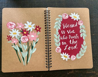 Hand Painted Journal - Etsy