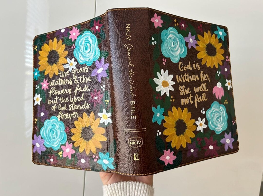 Semi-custom Large Print NKJV Journaling Bible - Etsy