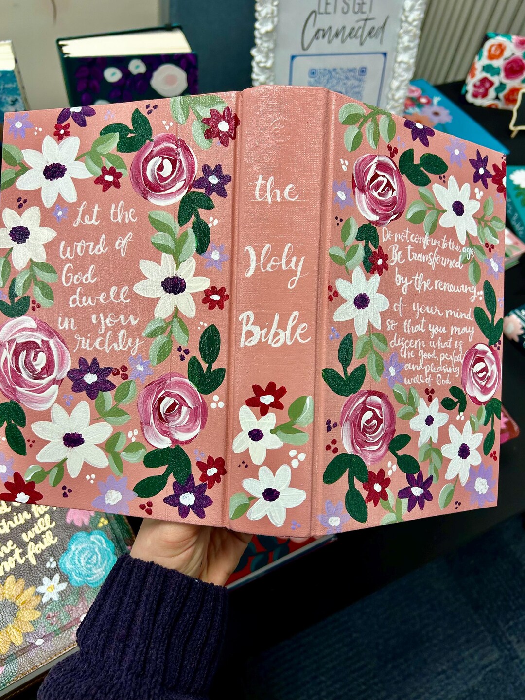 Painted CSB Study Bible Bible - Etsy