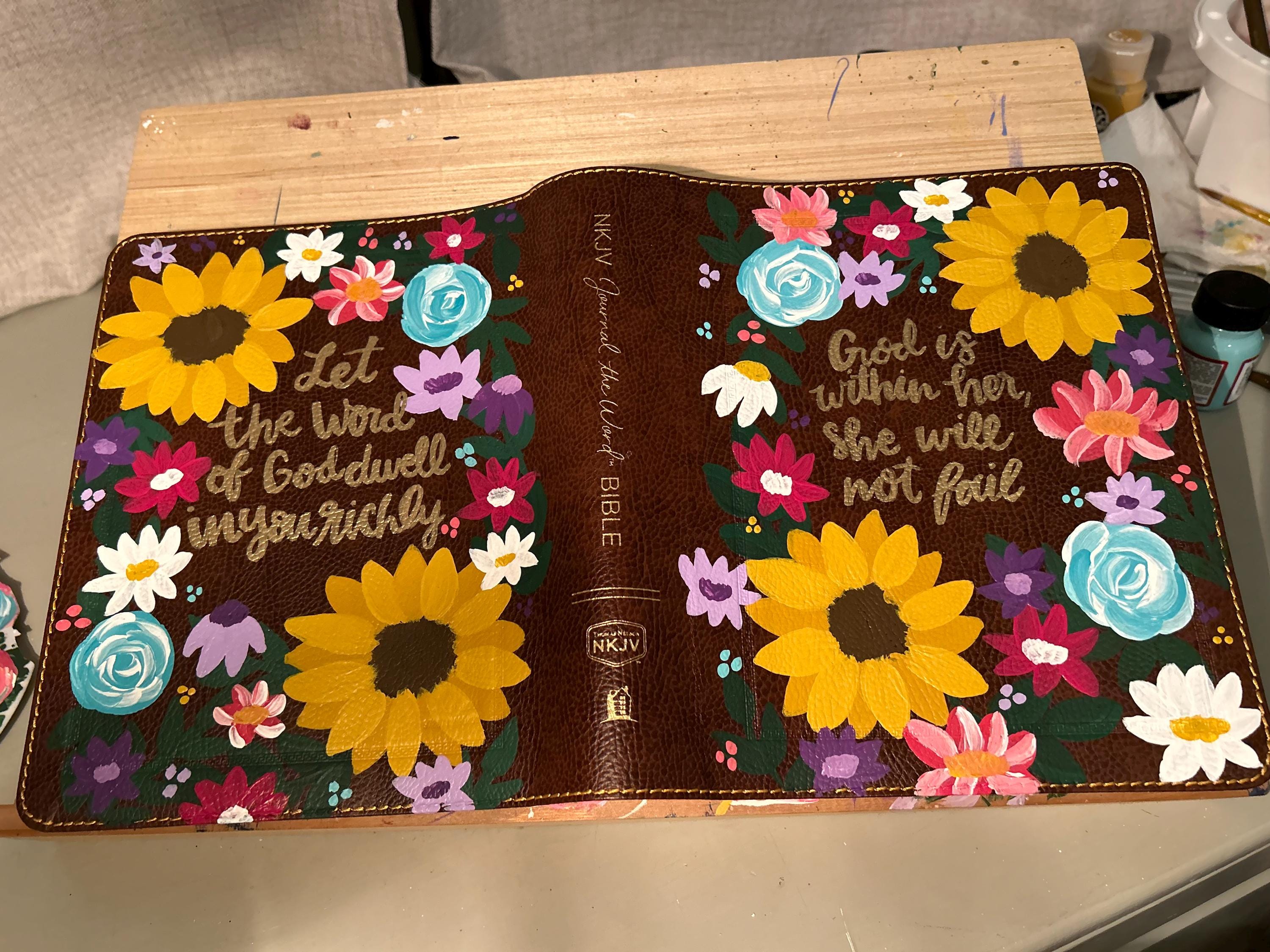 Semi-custom Large Print NKJV Journaling Bible - Etsy
