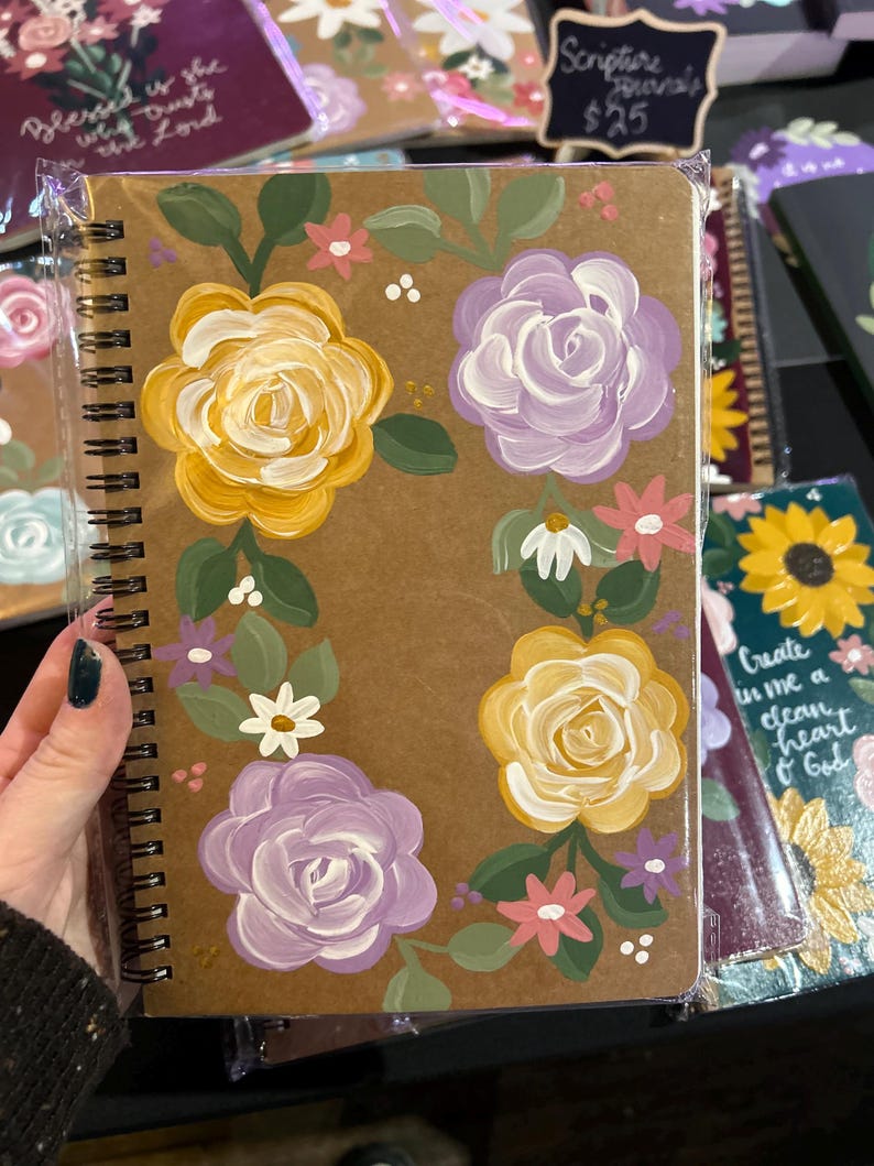 Semi-custom Hand Painted Journal - Etsy
