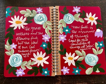 Hand Painted Journal - Etsy