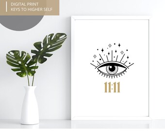 Angel Number 1111 Print - Etsy
