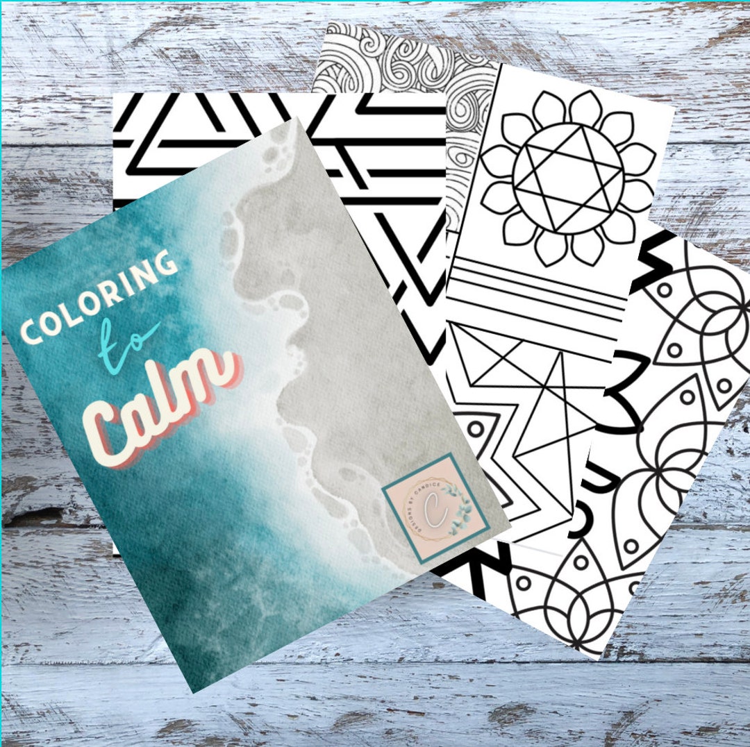 Coloring to Calm Coloring Book/digital/instant Download - Etsy