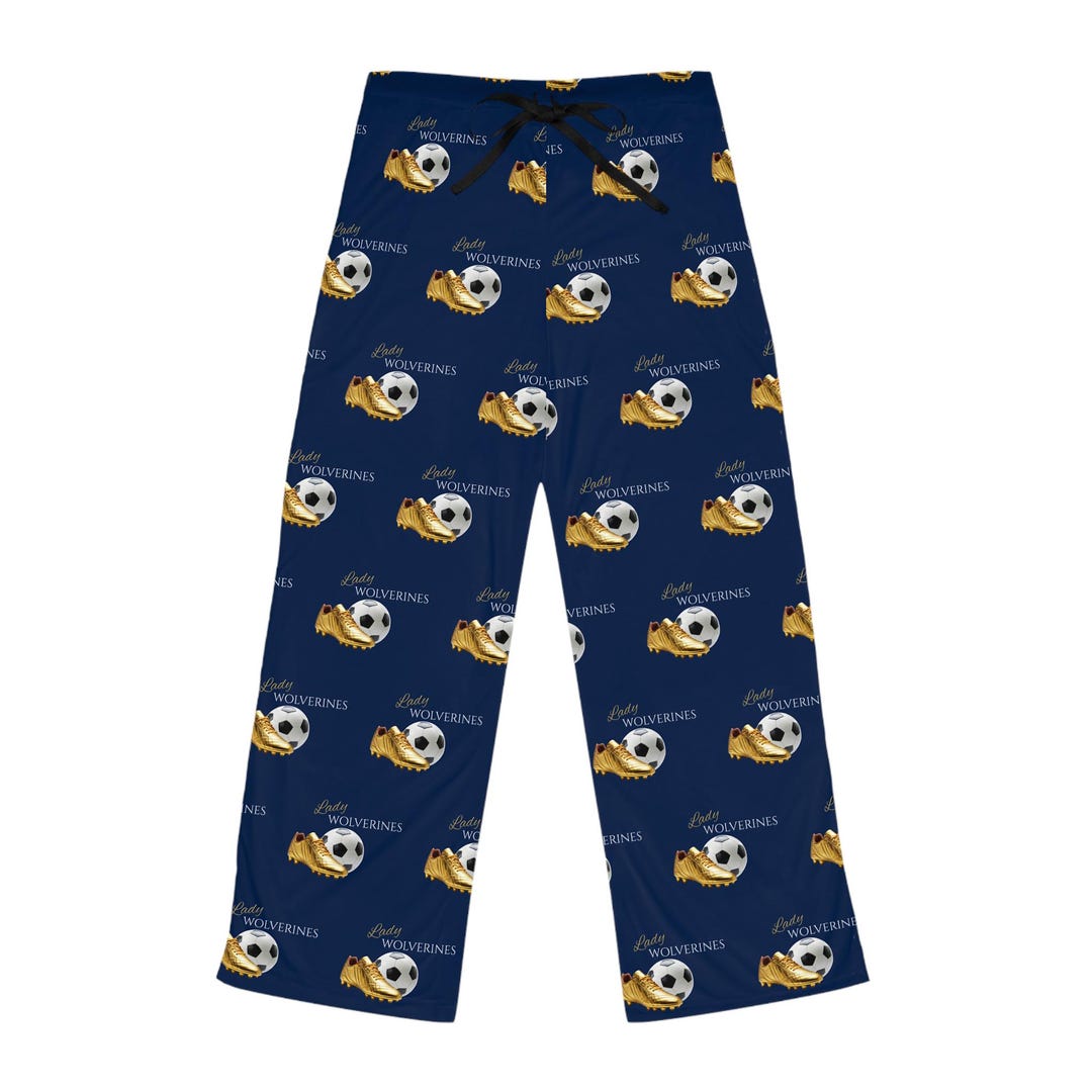 Soccer & Cleat Pattern Pajama Pants | All-over Print Lounge Bottoms - Etsy