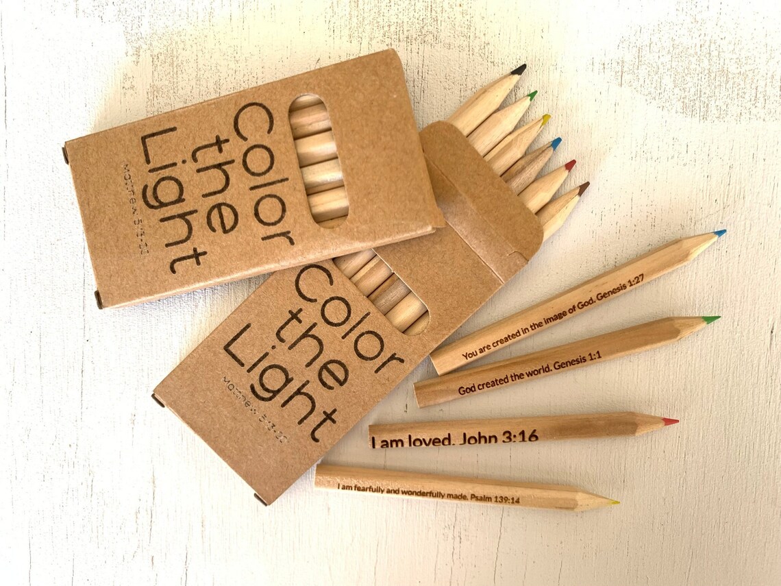 Color the Light Colored Pencils 6 Pack Easter Basket | Etsy