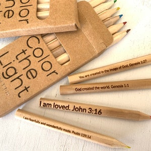Color the Light Colored Pencils | 6 Pack | Bible Highlighter for ...