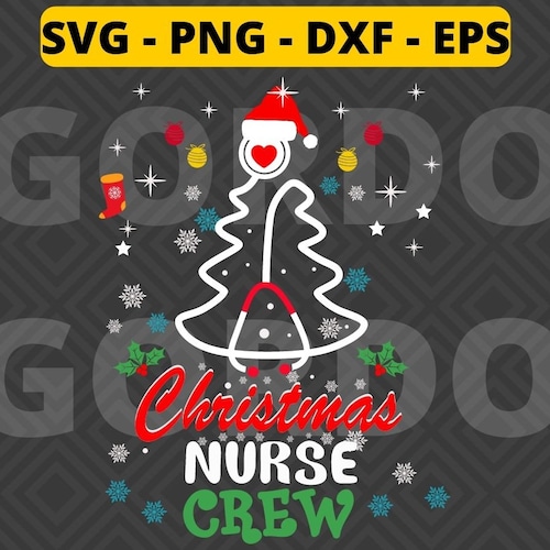 Stethoscope Christmas Tree Svg Nurse Christmas Shirt SVG - Etsy
