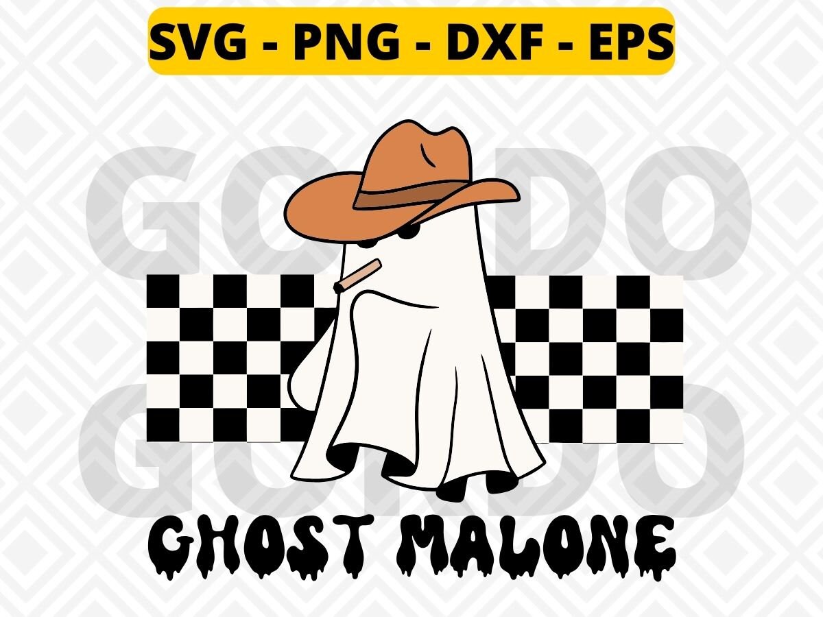 Ghost Malone Cowboy Ghost Svg Png Dxf Eps, 2024 Post Malone Svg, Ghost ...