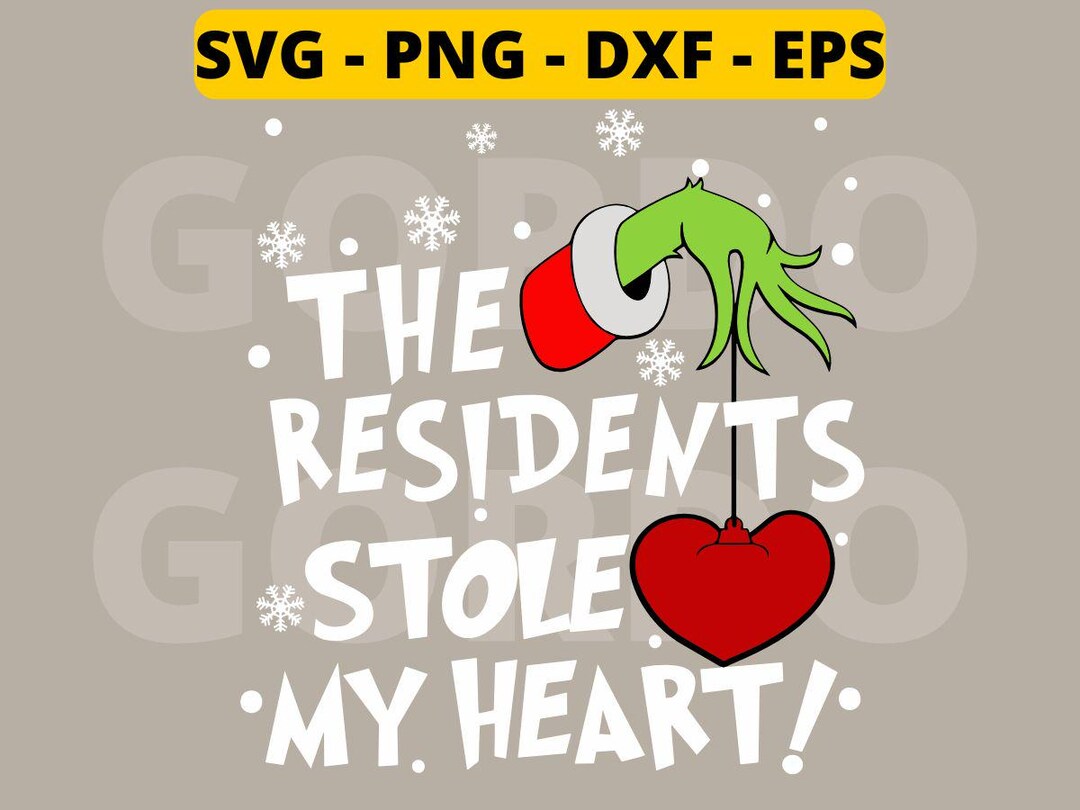 The Residents Stole My Heart Svg Png, Christmas Personalized SVG Png ...
