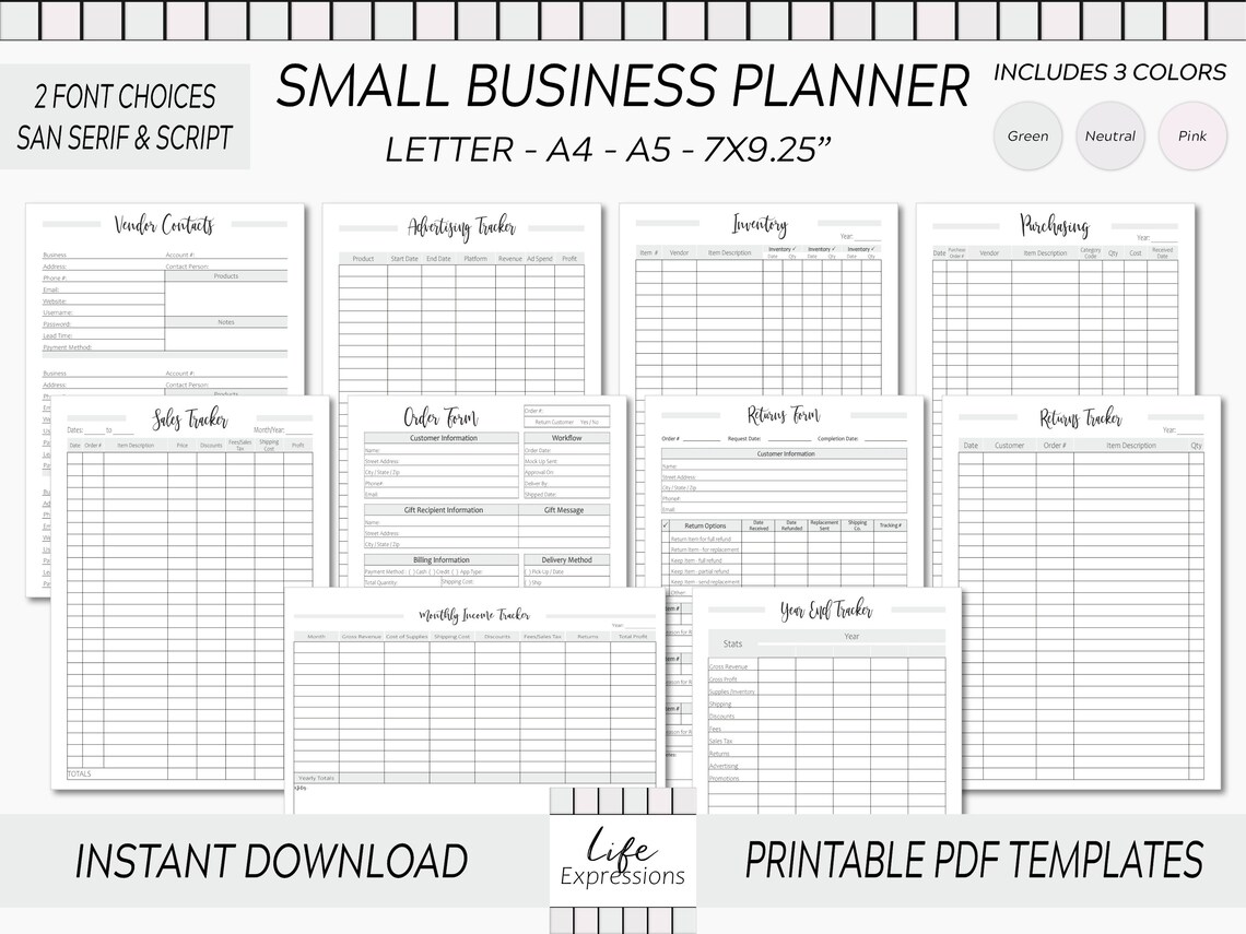 Small Business Planner Printable Business Planner Templates Etsy small-business-planner-printable-business-planner-templates-etsy
