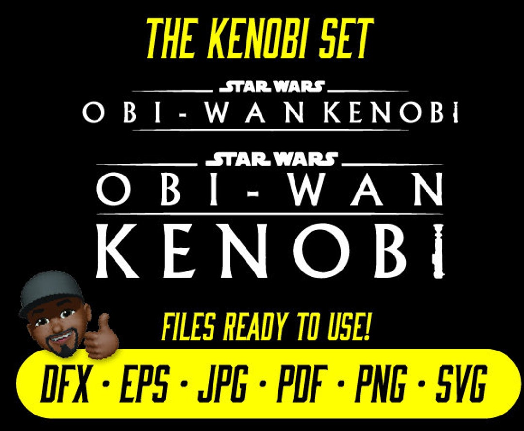 The Obi Wan Kenobi Set Instant Download Svg, Png, Pdf, Jpg, Eps Digital ...