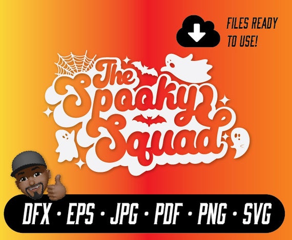 Spooky Squad SVG PNG PDF Funny Shirt Design Svg Halloween - Etsy