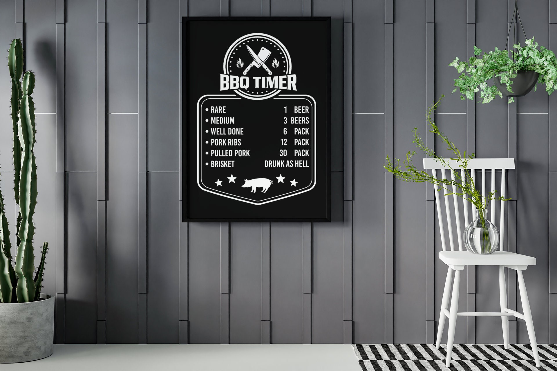 BBQ Timer SVG Grill Master Svg Bbq Beer Svg Bbq Svg - Etsy