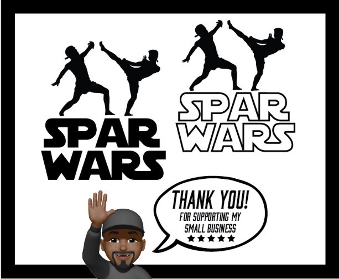 Muay Thai Spar Wars Instant Download Svg Png Eps Jpg Dfx - Etsy
