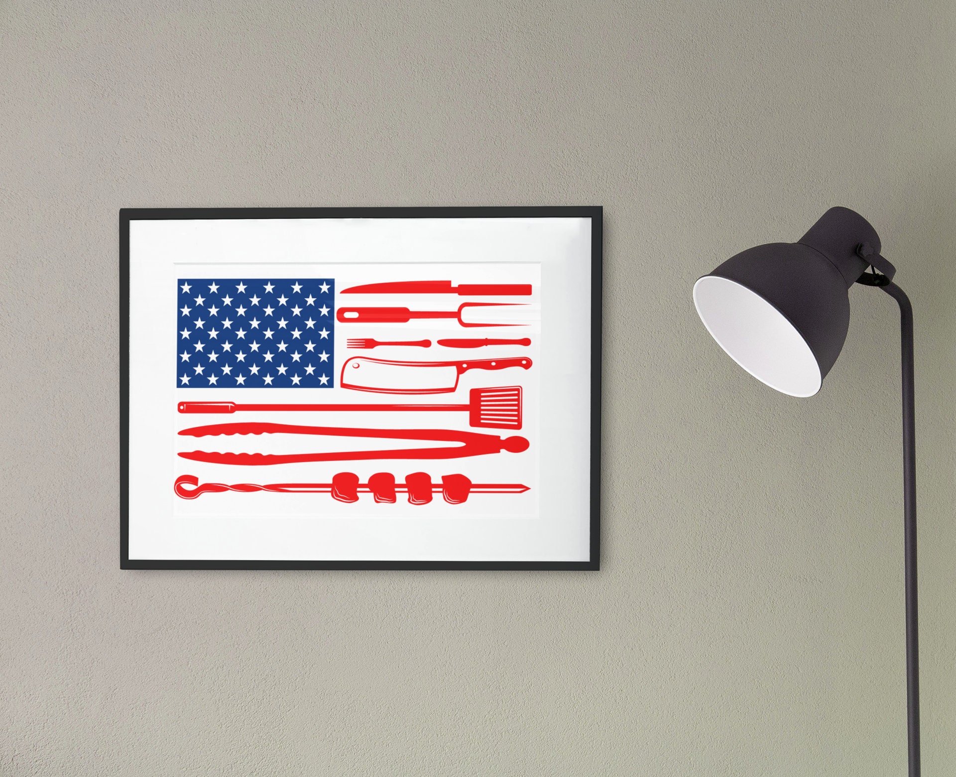 BBQ Flag SVG | Grill Flag | USA | Barbeque Flag | Grilling | Patriotic ...