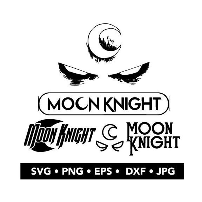 Moon Knight Logos & Icons Instant Download Svg Png Eps - Etsy Denmark