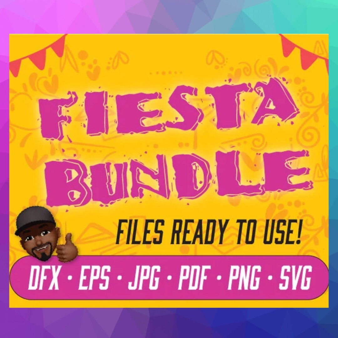 Fiesta Bundle, Cinco De Mayo Decoration, Digital Cut File (SVG, PNG ...