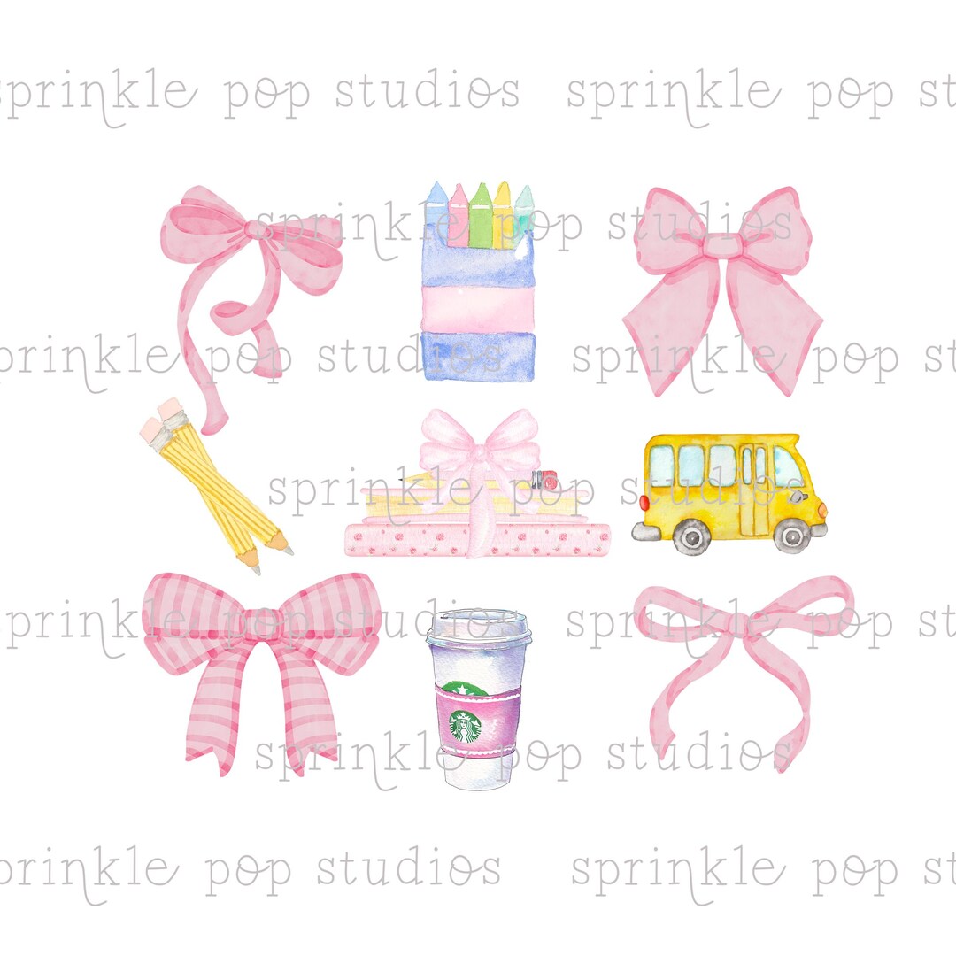 Watercolor Teacher Coquette | Watercolor Design | Preppy Design ...