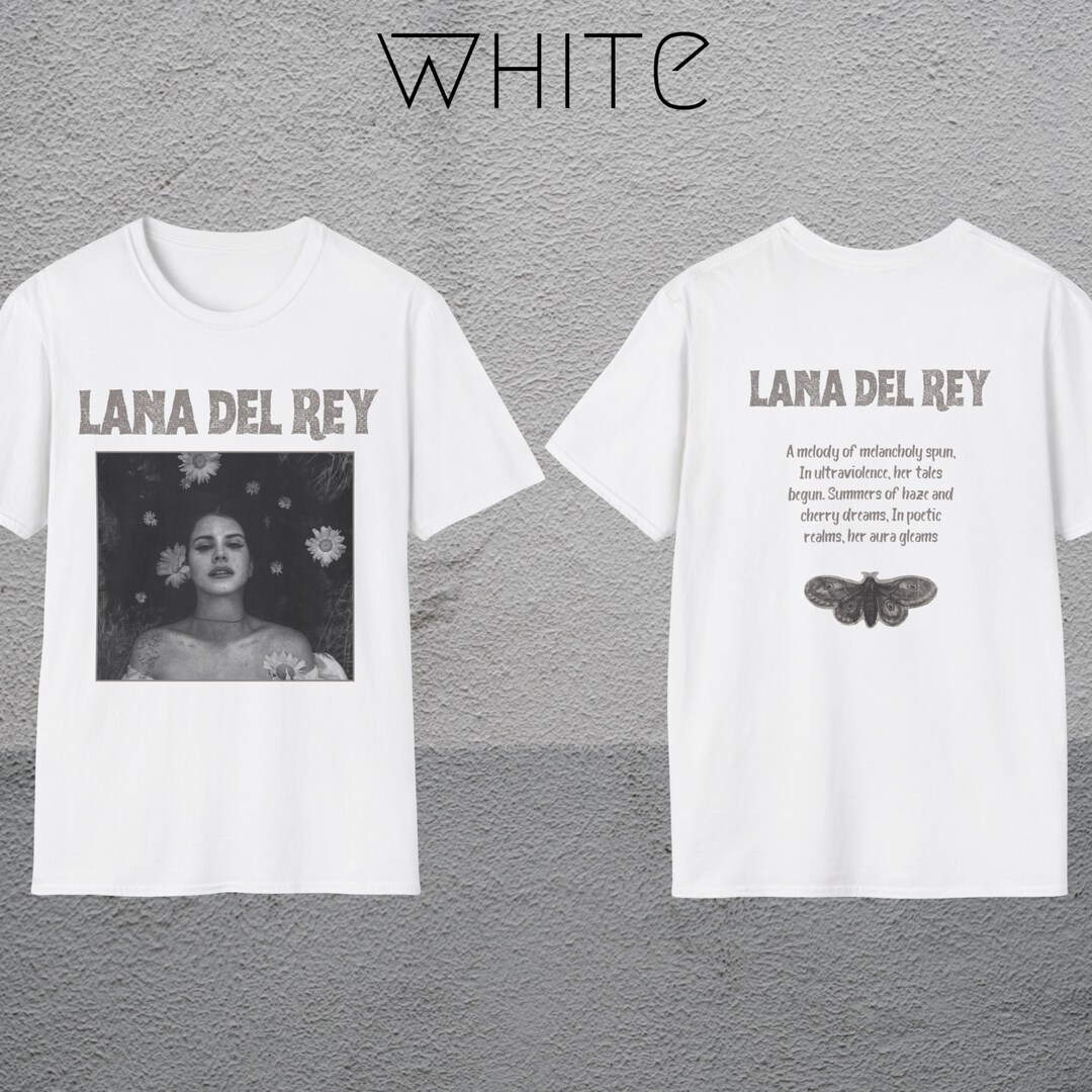 Lana Del Rey Unisex Soft-style Tee Oversized Shirt Lana Del Rey Vintage ...