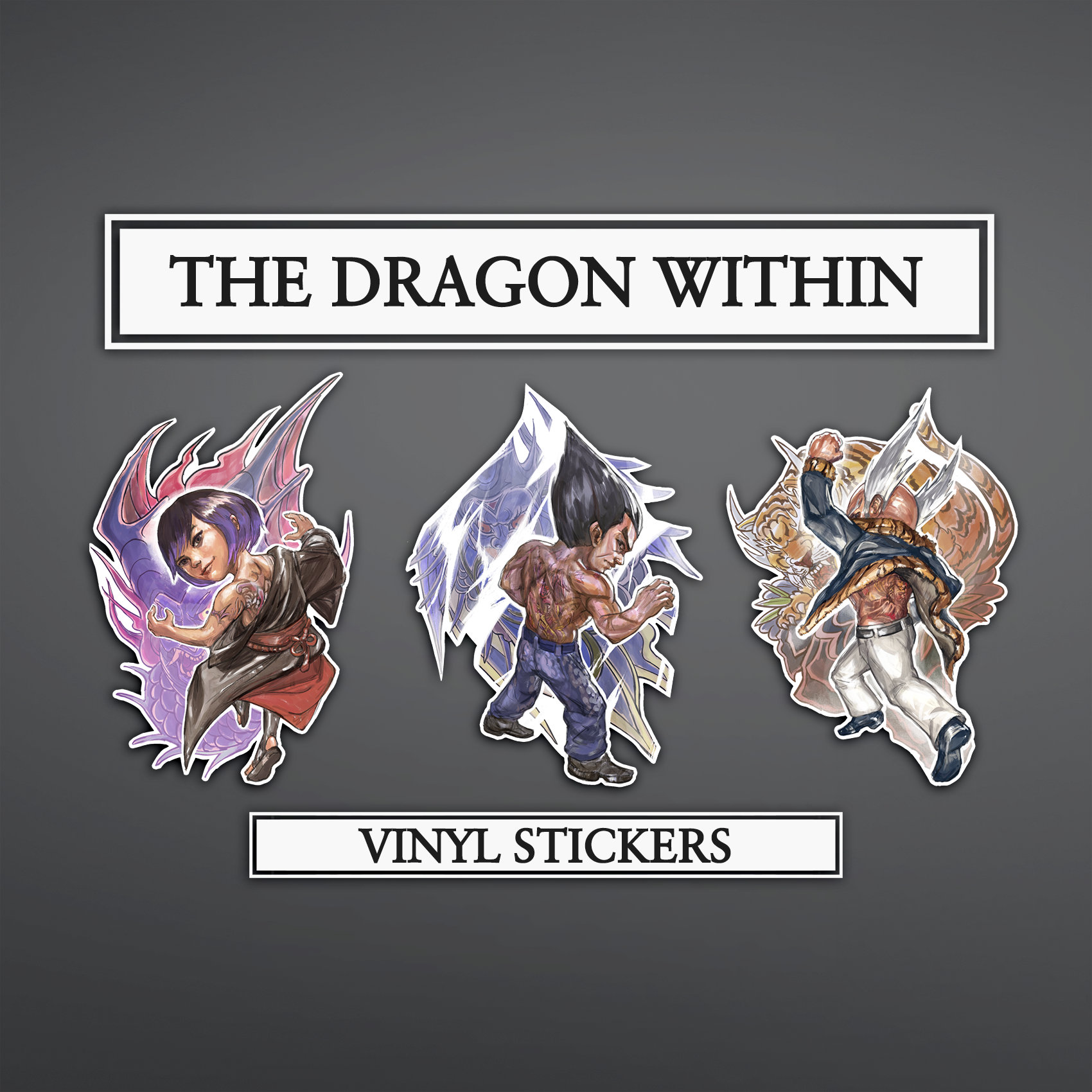 The Dragon Within | Waterproof Vinyl Stickers | Tekken X Yakuza ...
