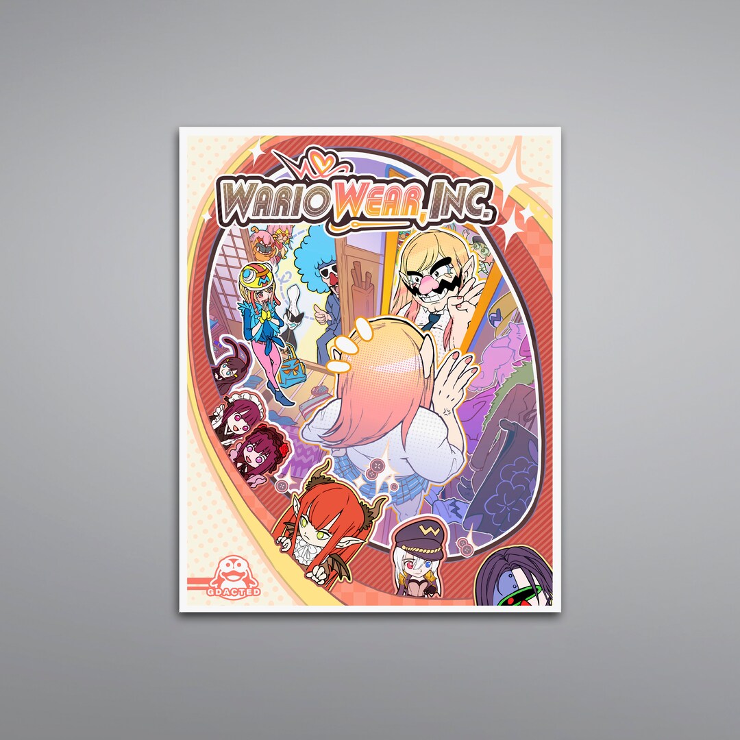 Wariowear Inc. Art Print (warioware X My Dress up Darling Crossover) - Etsy