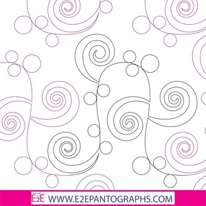 E2E Paisley Pantograph - Etsy