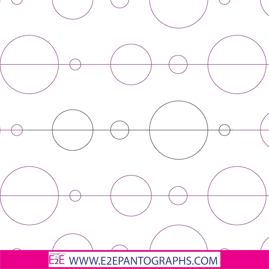E2E Bubble Lines Pantograph - Etsy