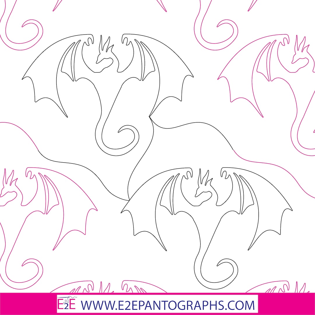 E2E Dragon Pantograph - Etsy