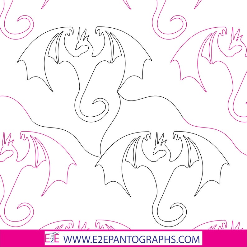 E2E Dragon Pantograph - Etsy