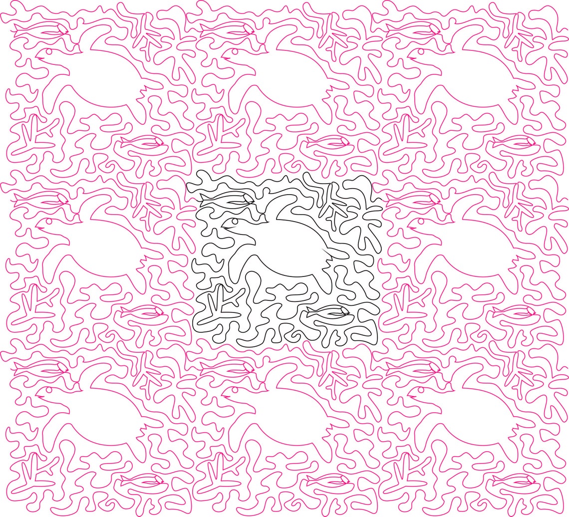 E2E Underwater Turtle Pantograph | Etsy