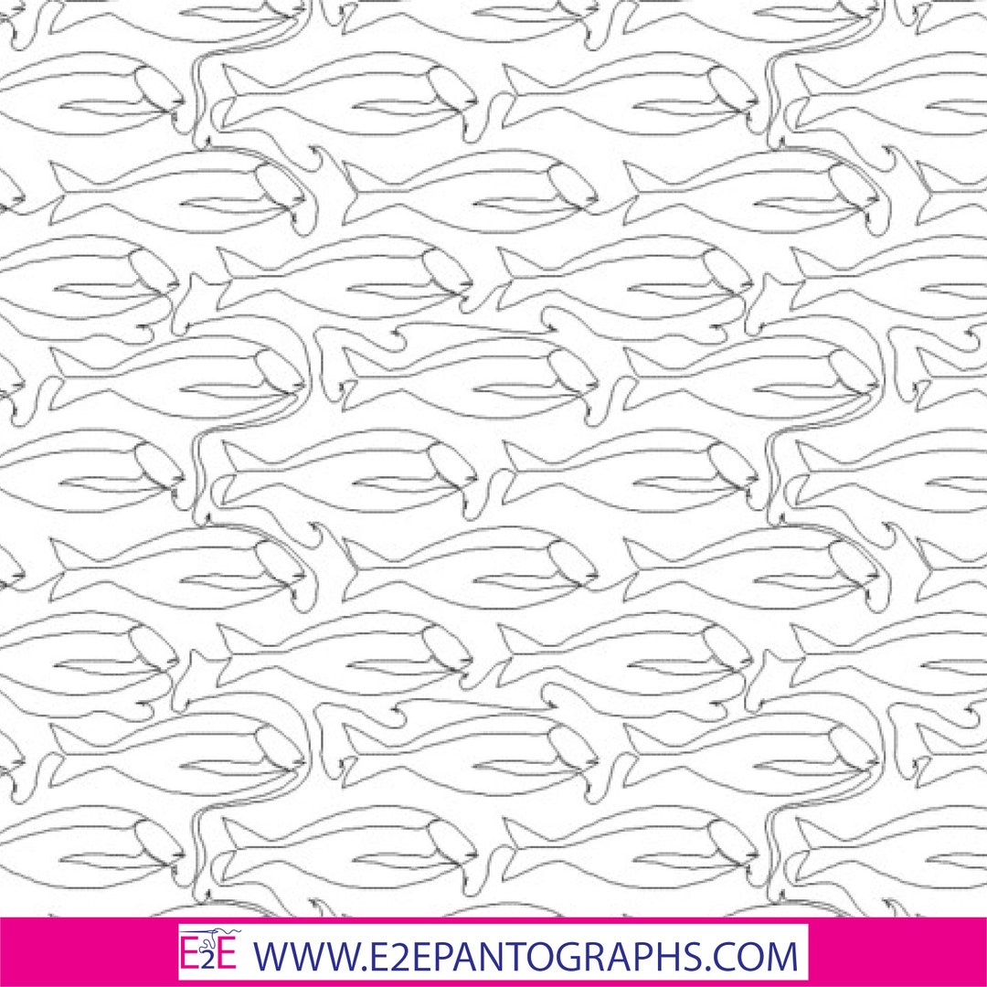 E2E School of Fish Pantograph - Etsy