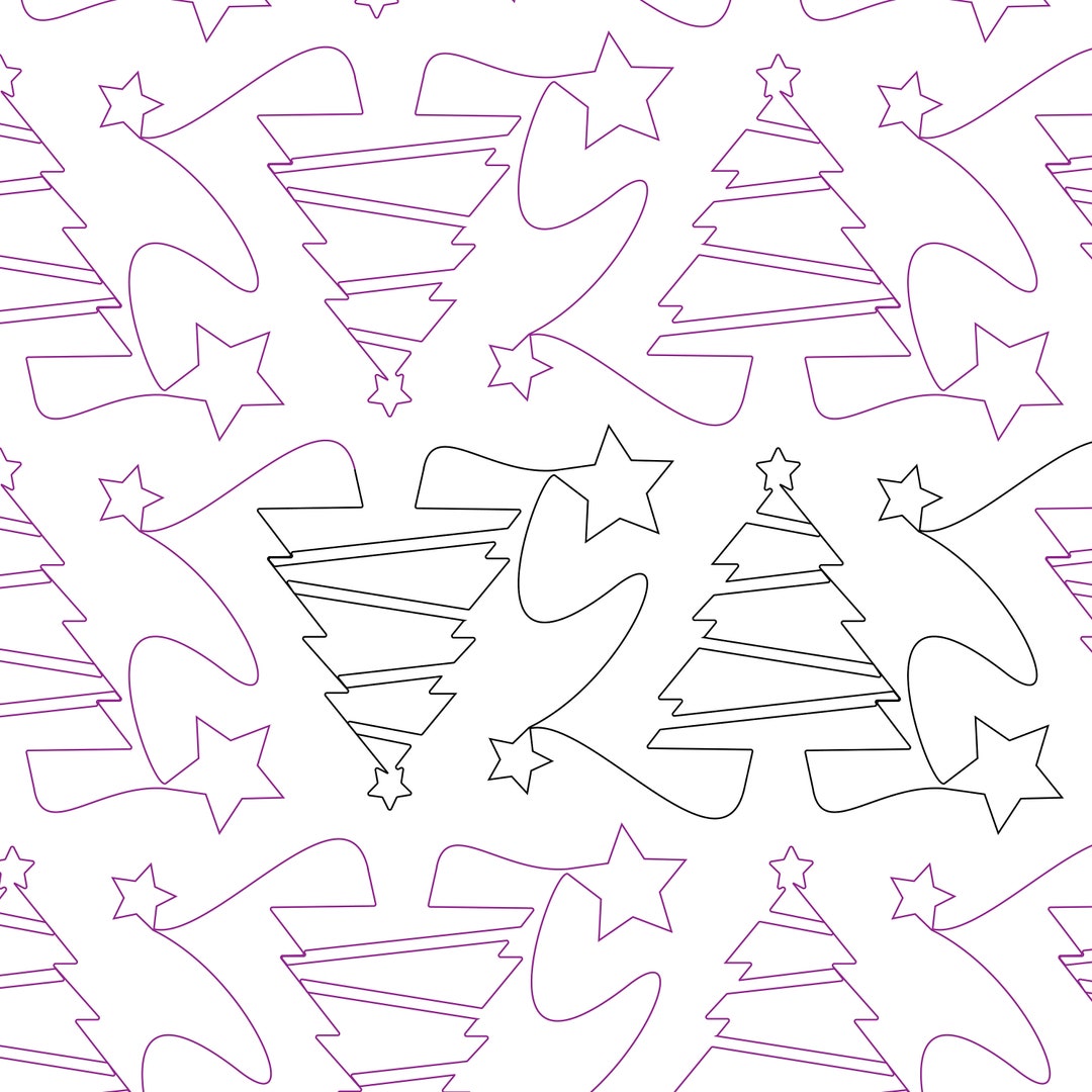 E2E Xmas Trees Pantograph - Etsy