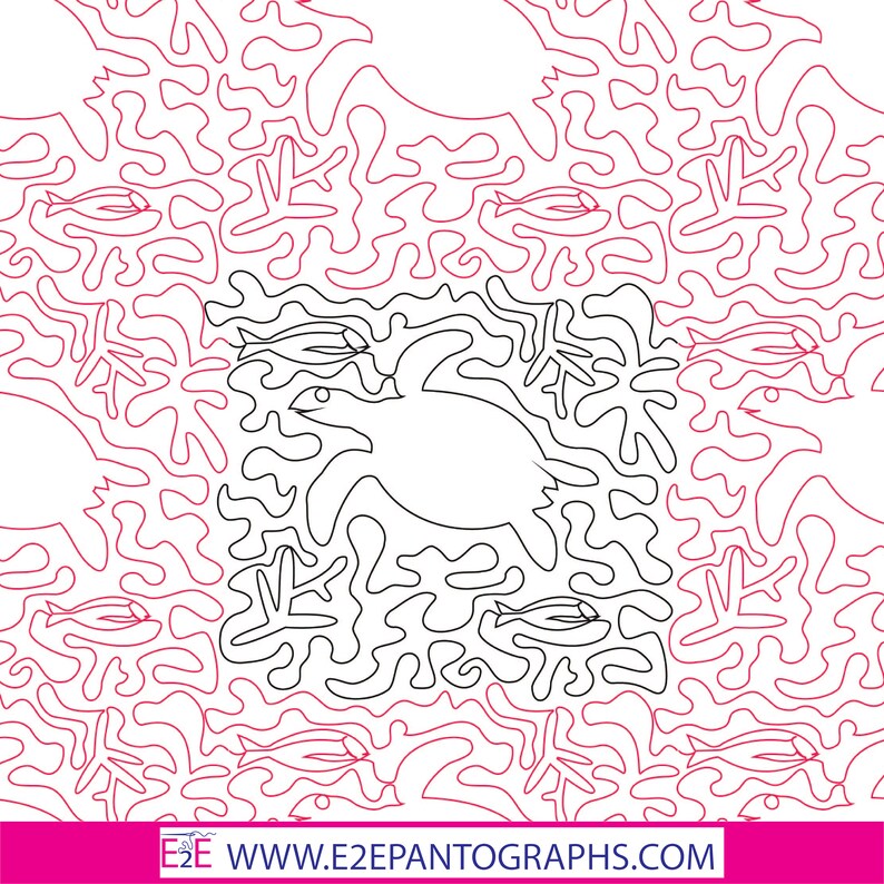 E2E Underwater Turtle Pantograph - Etsy