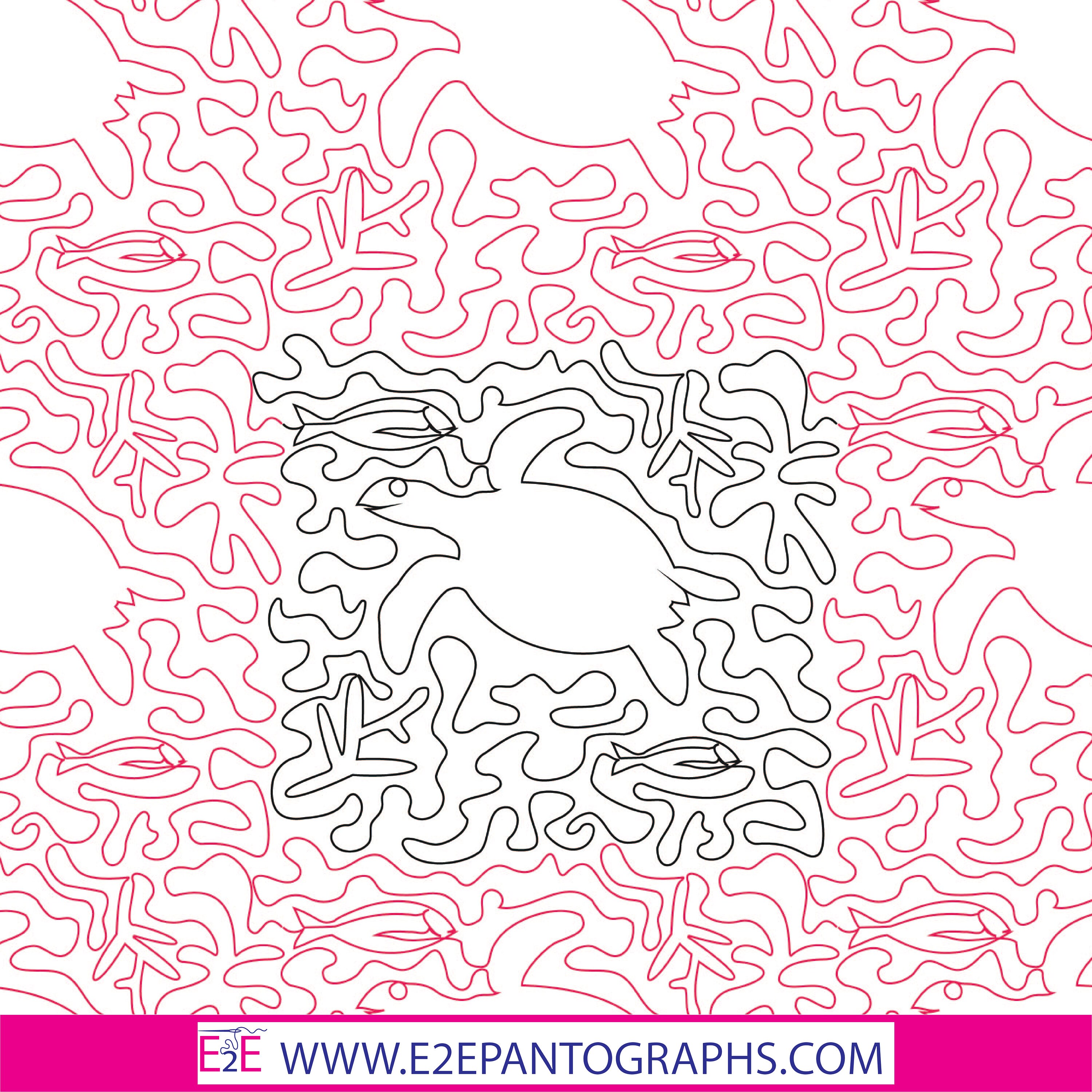 E2E Underwater Turtle Pantograph - Etsy