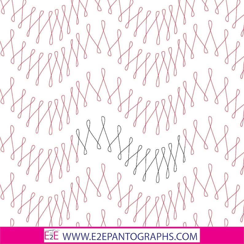 E2E Wave Scribbles Pantograph - Etsy