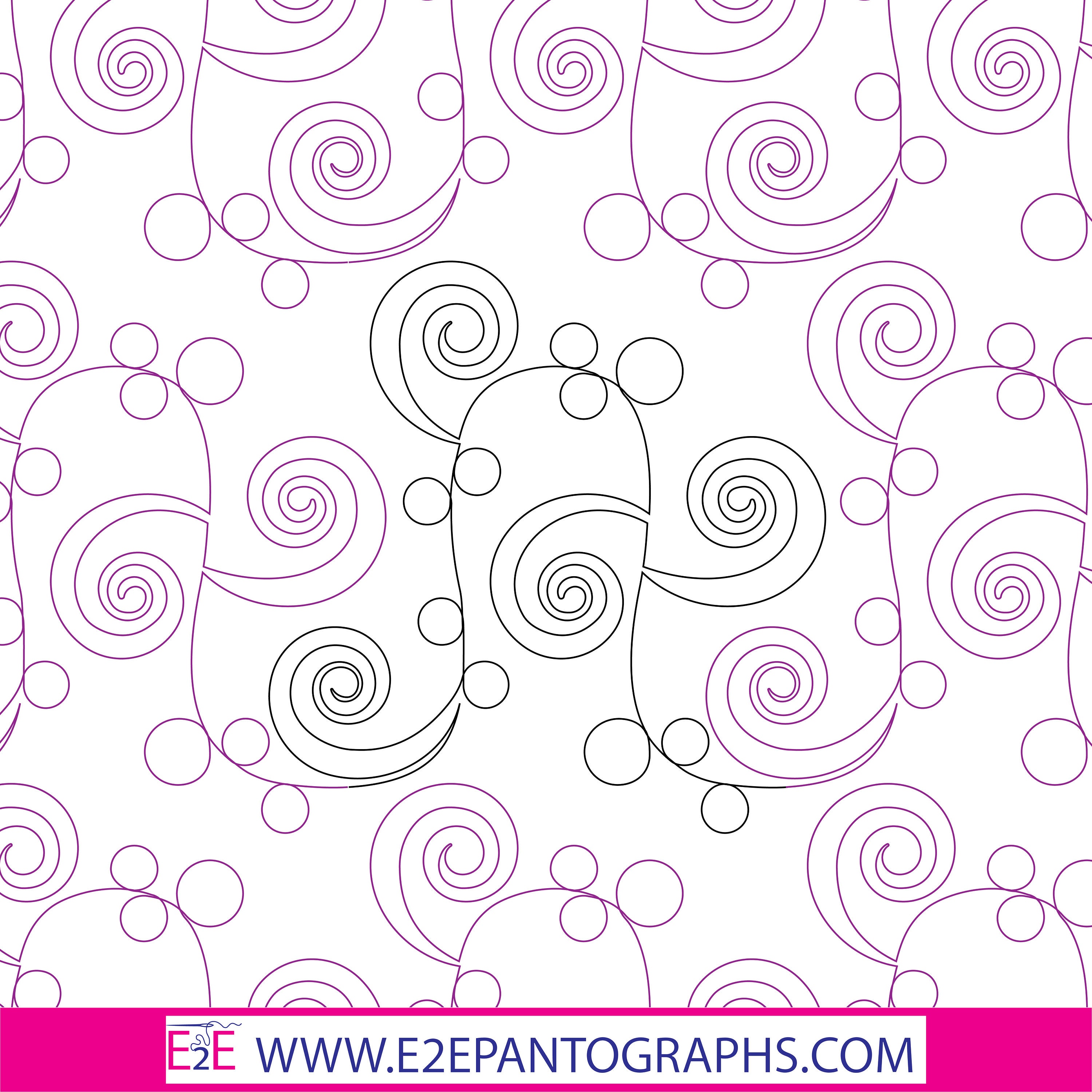 E2E Paisley Pantograph - Etsy