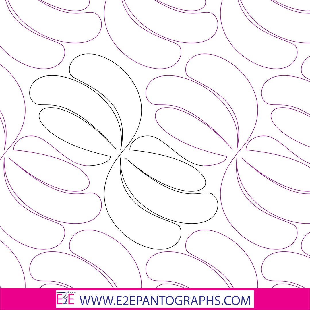 E2E Floral Bloom Pantograph - Etsy