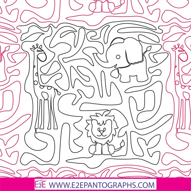 E2E Animal Pantograph - Etsy