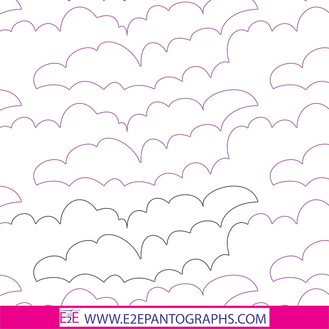 E2E Clouds Pantograph - Etsy