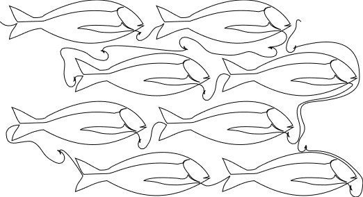 E2E School of Fish Pantograph - Etsy