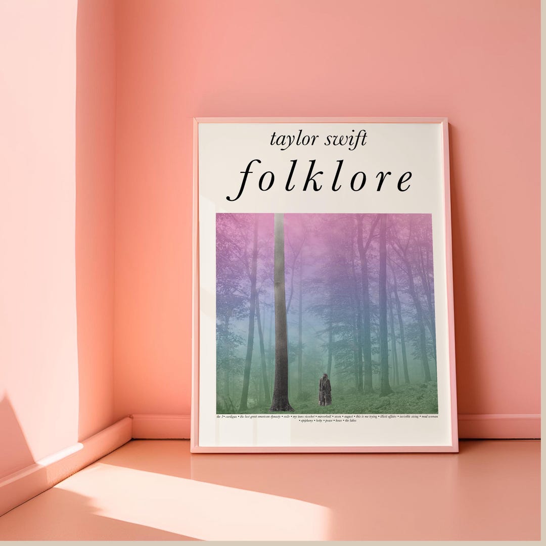 Taylor Swift Folklore Album Cover Printable – Digital Wall Art ...